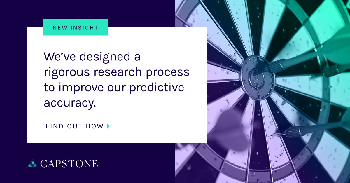 Showing Our Work: How Capstone Pursues Accuracy in Predictions ...