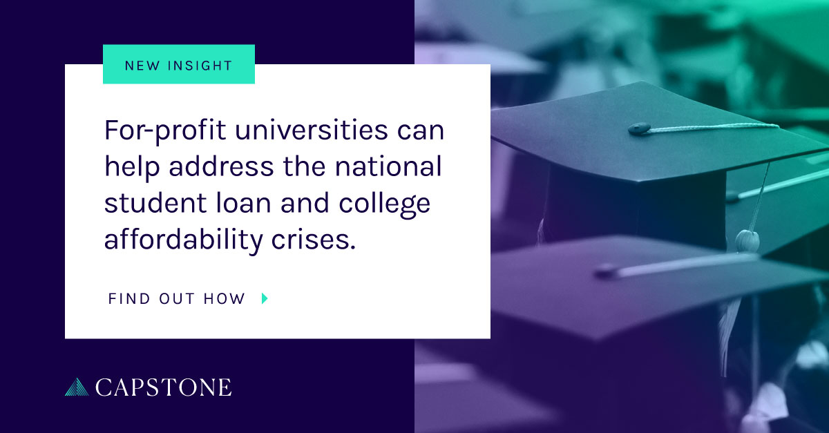 For-Profit Education’s Coming Moment - Capstone DC