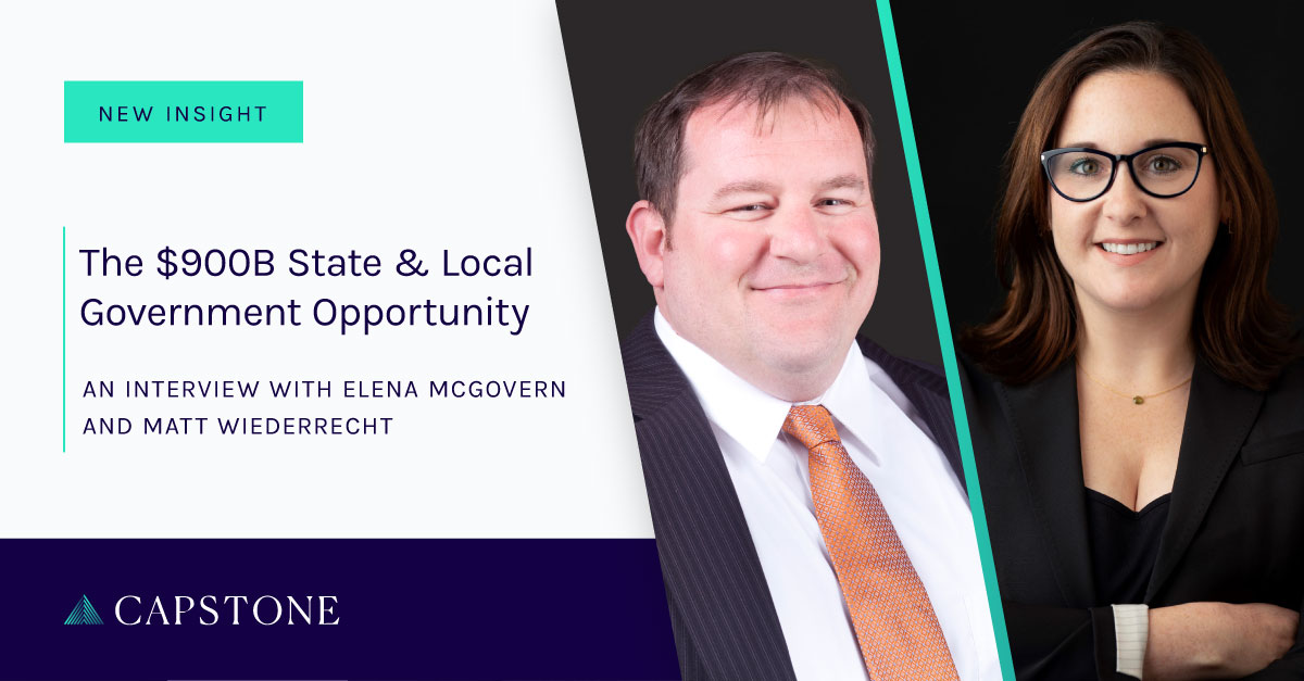 The $900 Billion State and Local Government Opportunity - Capstone DC
