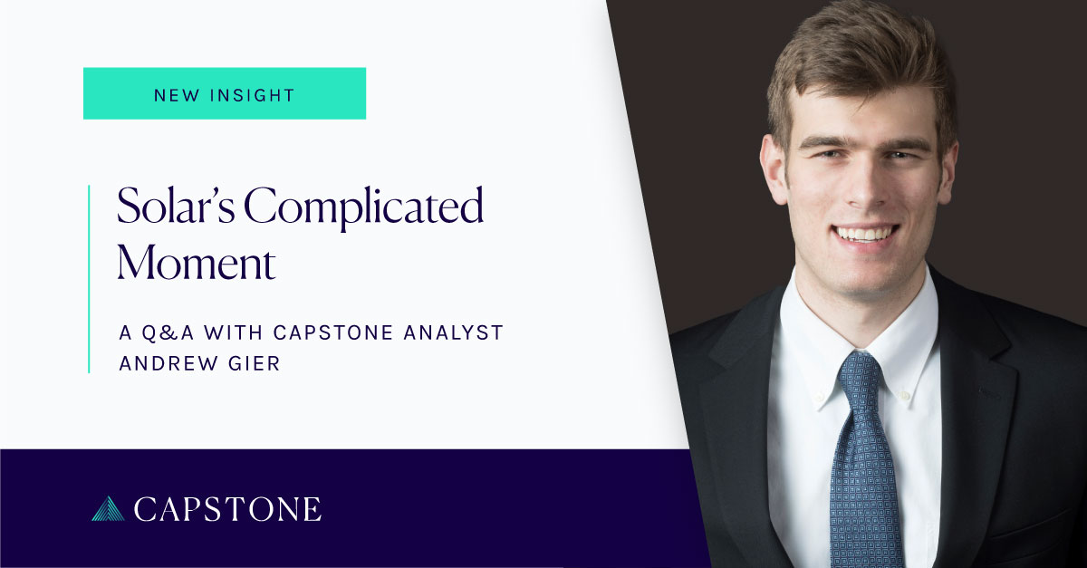 Solar’s Complicated Moment - Capstone DC