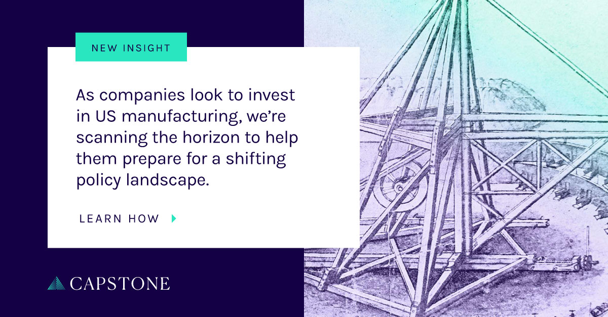 The Manufacturing Renaissance in the US - Capstone DC