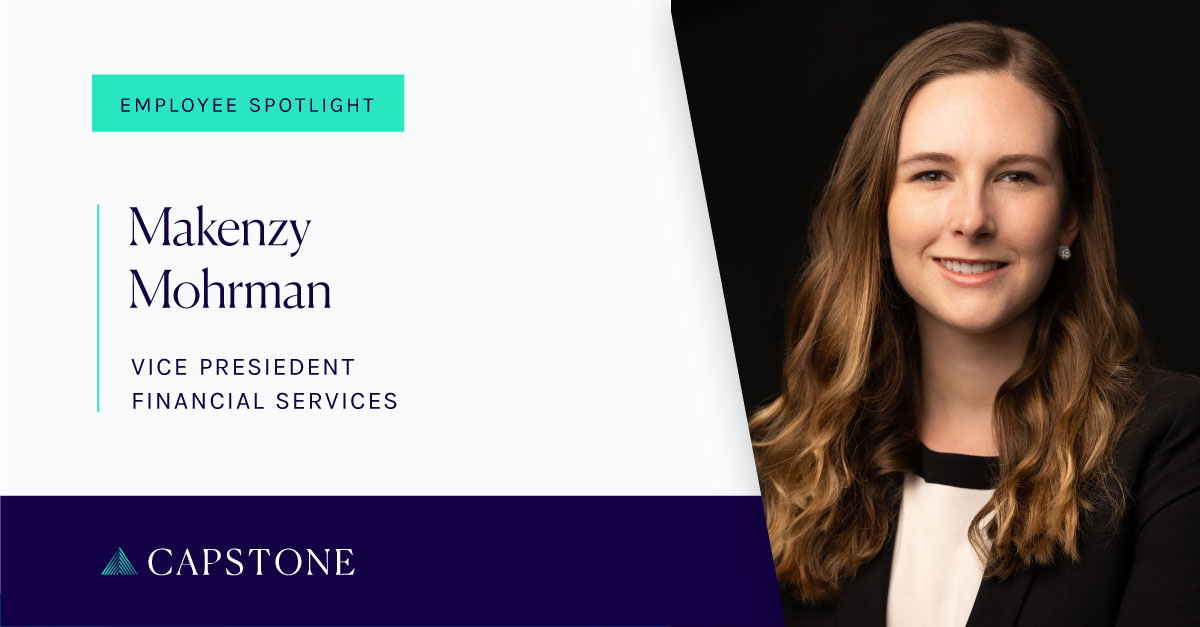 Makenzy Mohrman, US Financial Services Director - Capstone DC