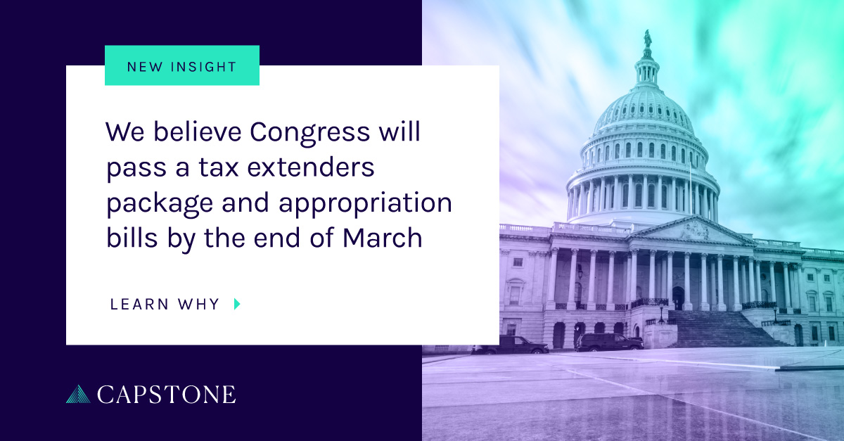 Why Congress Will Pass a Tax Extenders Package and Appropriations Bills ...