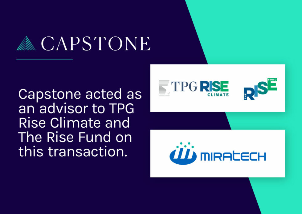 TPG Rise Climate and The Rise Fund Invest in Miratech - Capstone DC