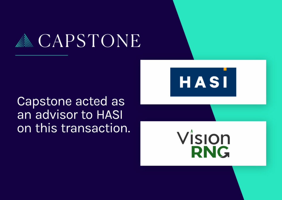 HASI Provides Project Financing for Vision RNG - Capstone DC