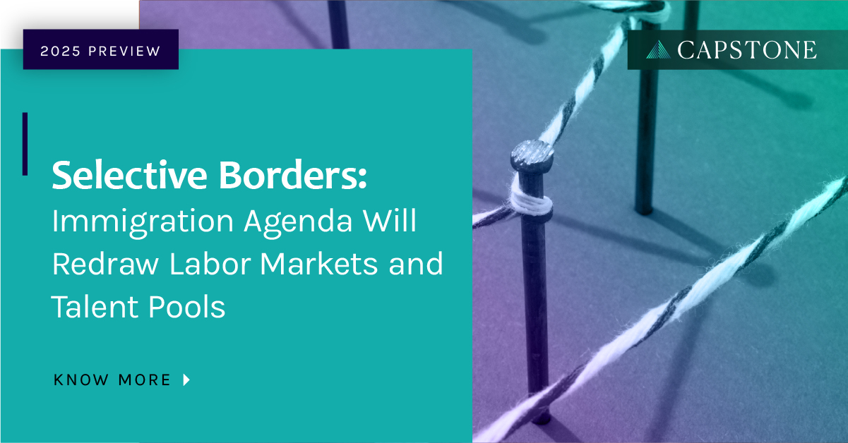 Selective Borders: Immigration Agenda Will Redraw Labor Markets and ...