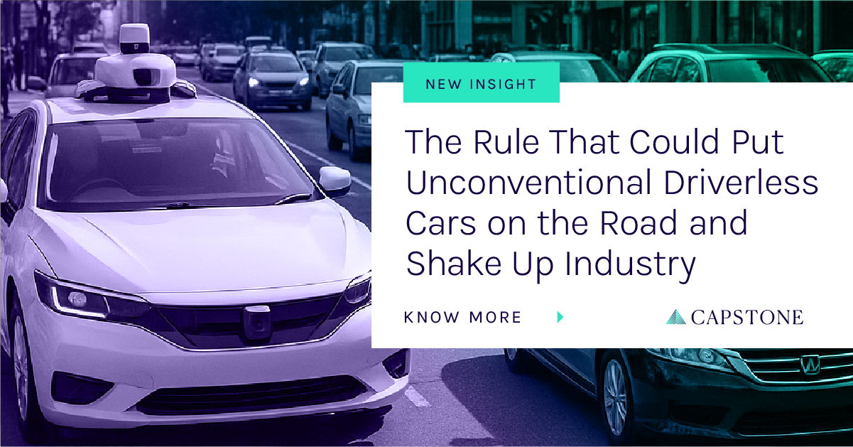 The Rule That Could Put Unconventional Driverless Cars on the Road and ...