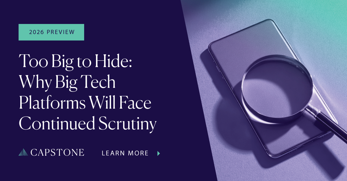 Too Big to Hide: Why Big Tech Platforms Will Face Continued Scrutiny ...