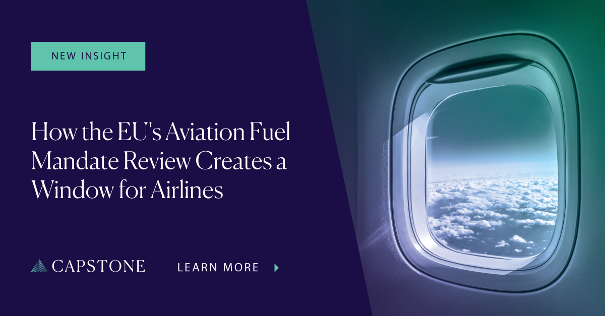 How the EU’s Aviation Fuel Mandate Review Creates a Window for Airlines ...